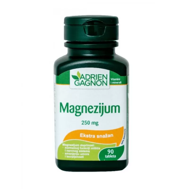 ADRIEN GAGNON MAGNESIUM 250MG TBL A90