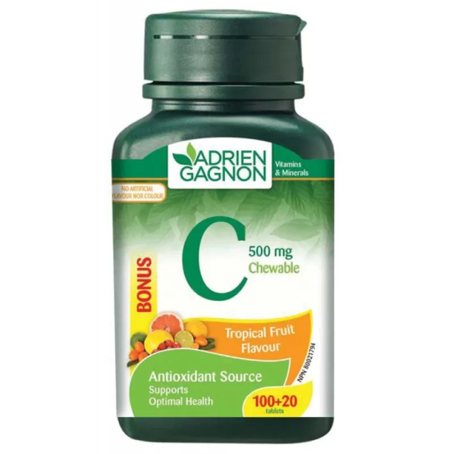 ADRIEN GAGNON VITAMIN C 500MG TBL A120