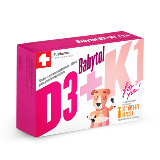 BABYTOL D3+K1 TWIST-OFF KAPSULE A30