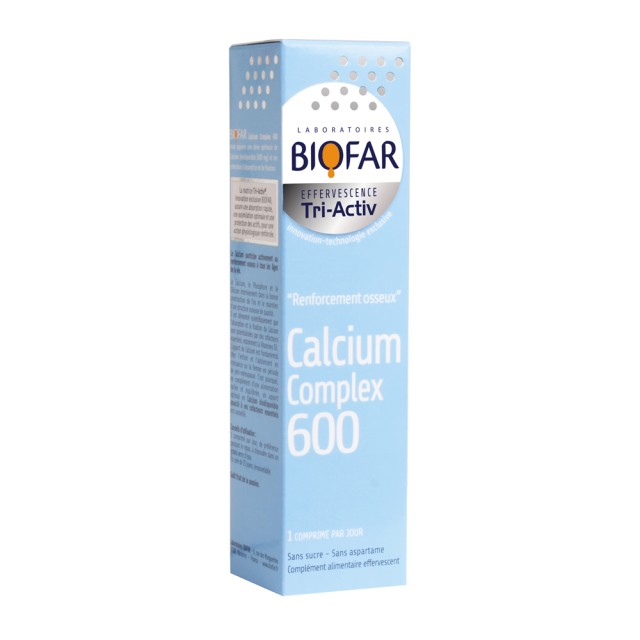 BIOFAR CALCIUM COMPLEX 600  15 ŠUMEĆIH TABLETA