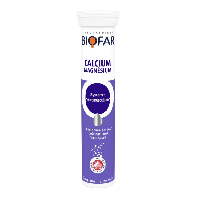 BIOFAR CALCIUM MAGNESIUM 20 ŠUMEĆIH TABLETA