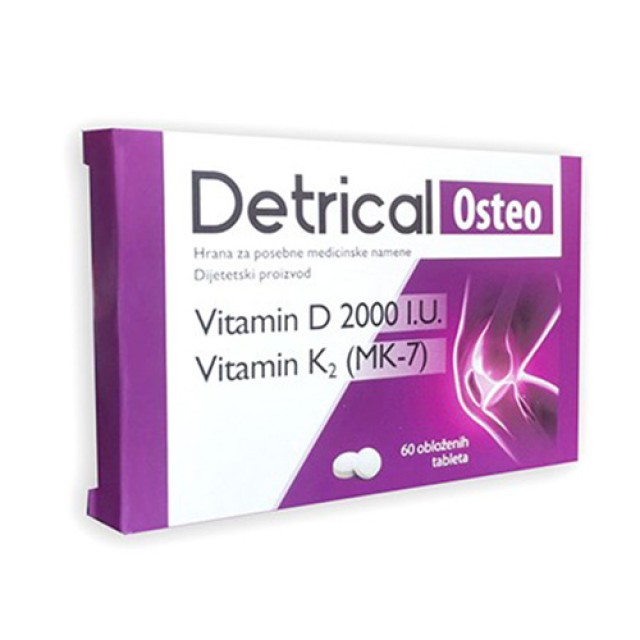 DETRICAL OSTEO TABL 60X(2000IJ+75MCG)