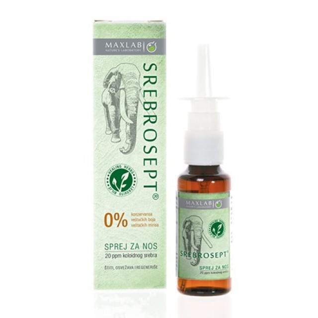 MAXLAB SREBROSEPT SPREJ ZA NOS 30ML