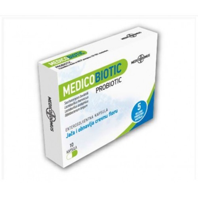 MEDICOBIOTIC PROBIOTSKE KAPSULE A10 500MG