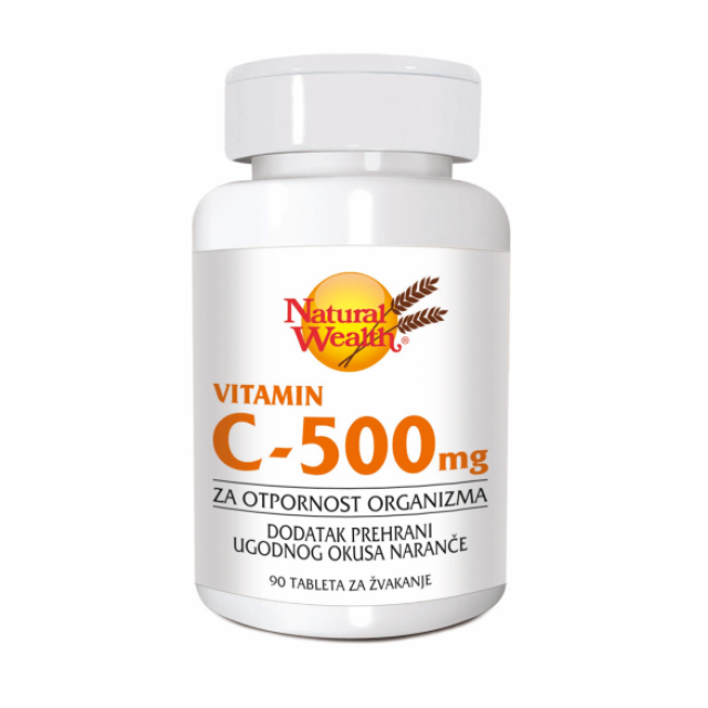 NATURAL WEALTH VITAMIN C 500 TABLETE ZA ŽVAKANJE A90