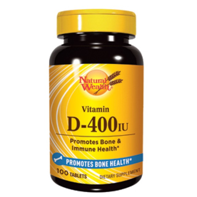 NATURAL WEALTH VITAMIN D-400IU TABLETE A100