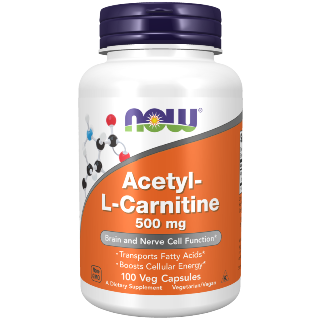 NOW ACETYL L-CARNITINE KAPSULE 100X500MG