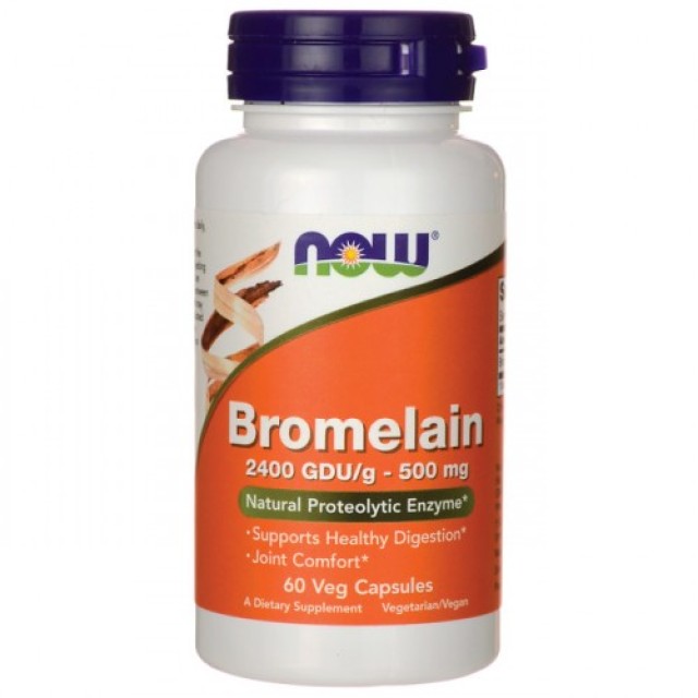 NOW BROMELAIN 2400 GDU KAPSULE 500MG A60