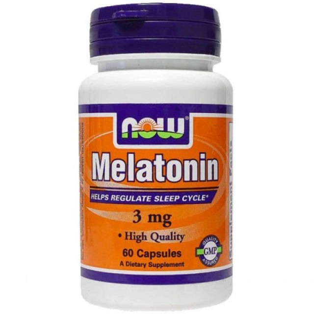 NOW MELATONIN KAPSULE 3MG A60