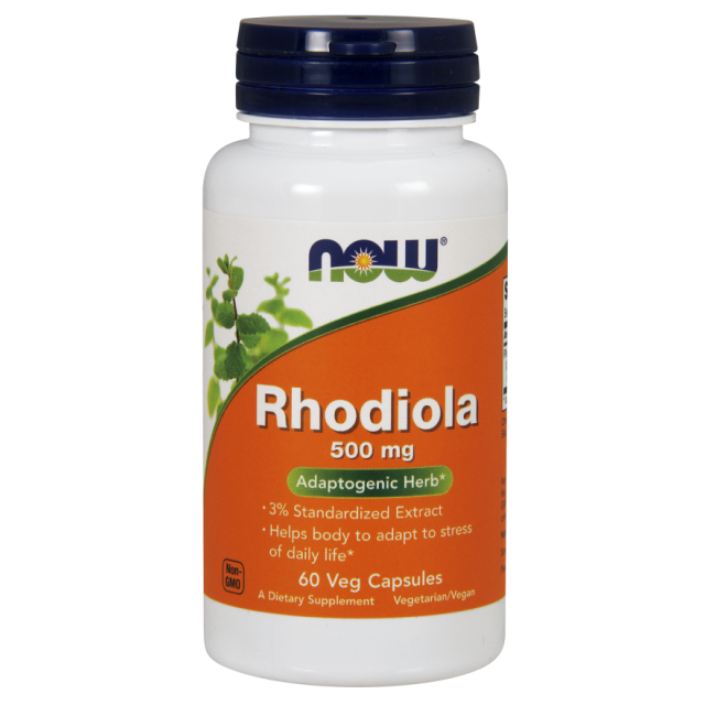 NOW RHODIOLA KAPSULE 500MG A60