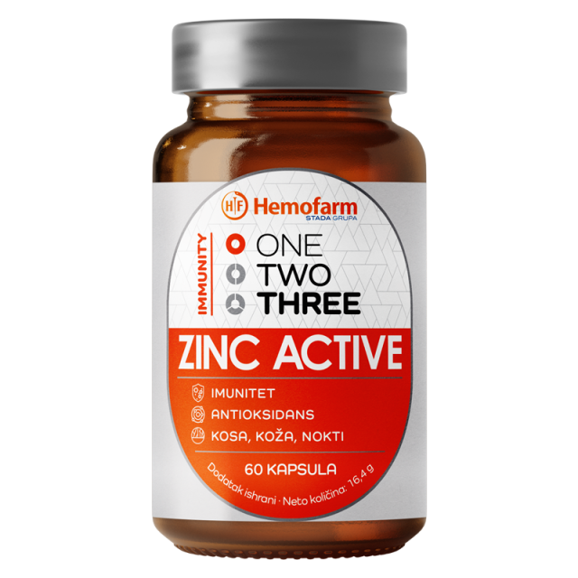 ONE TWO THREE ZINC ACTIVE KAPSULE A60