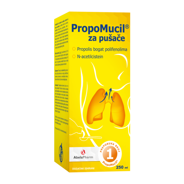 PROPOMUCIL SIRUP ZA PUŠAČE 250ML