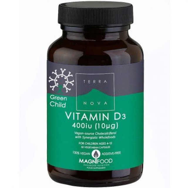 TERRANOVA GREEN CHILD VITAMIN D3 400IU KAPSULE A50