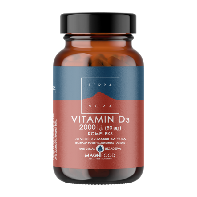 TERRANOVA VITAMIN D3 2000IJ KAPSULE A50