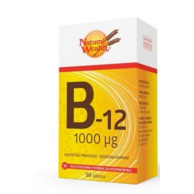 VITAMIN B12 TABLETE 1000MCG A50