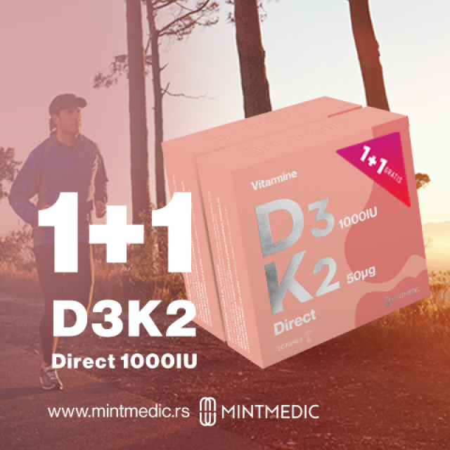 VITAMMINE D3K2 DIRECT KES A20 (1+1 GRATIS)