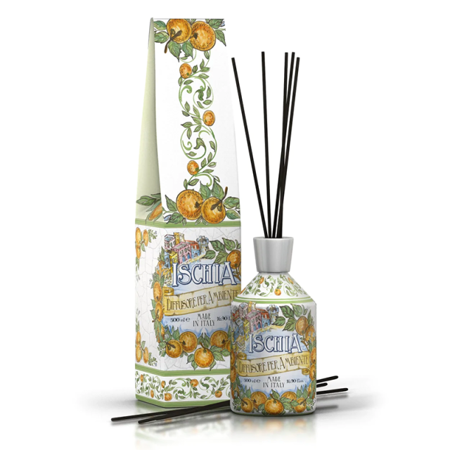 RUDY MAIOLICHE ROOM FRAGRANCE W/STICKS 500ML ISCHIA