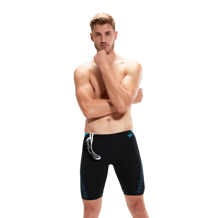 Speedo Hyper Boom Splice Jammer Black Blue