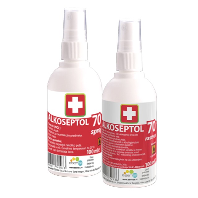 ALKOSEPTOL SPREJ 70% 100ML