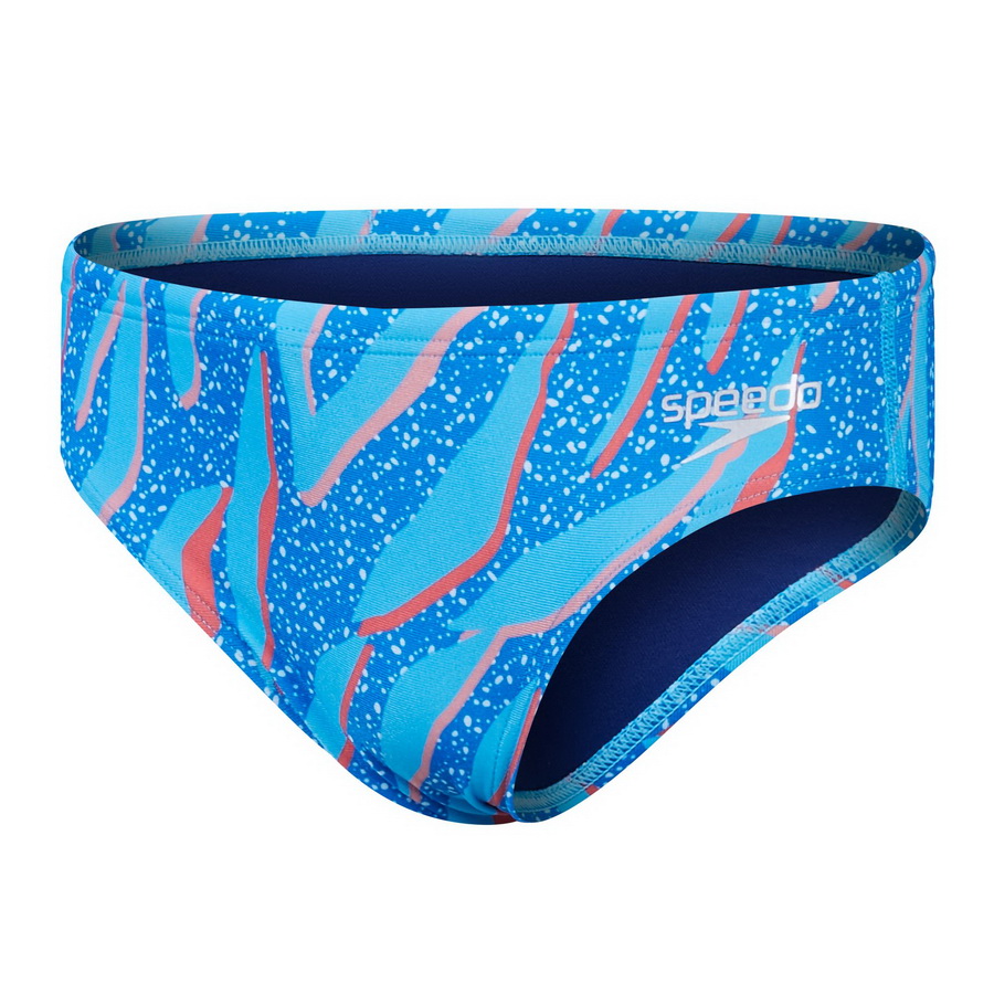 Speedo Digital Allover 6,5cm Brief Blue Red