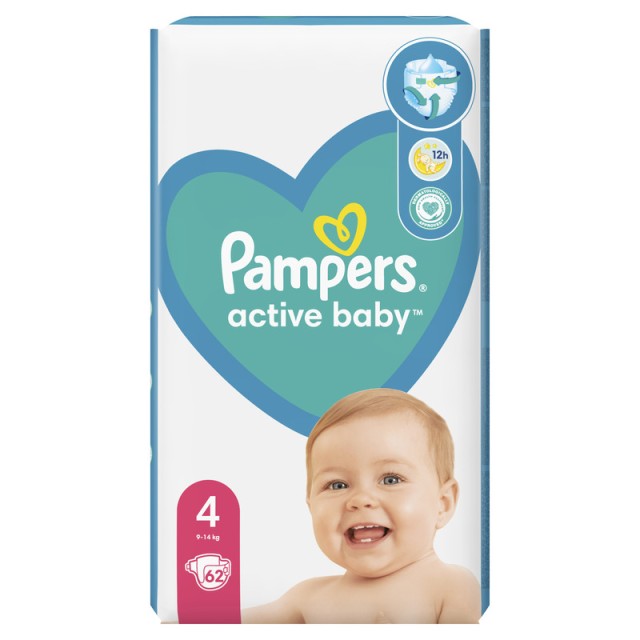 PAMPERS PELENE ACTIVE BABY 4 (62 KOMADA)