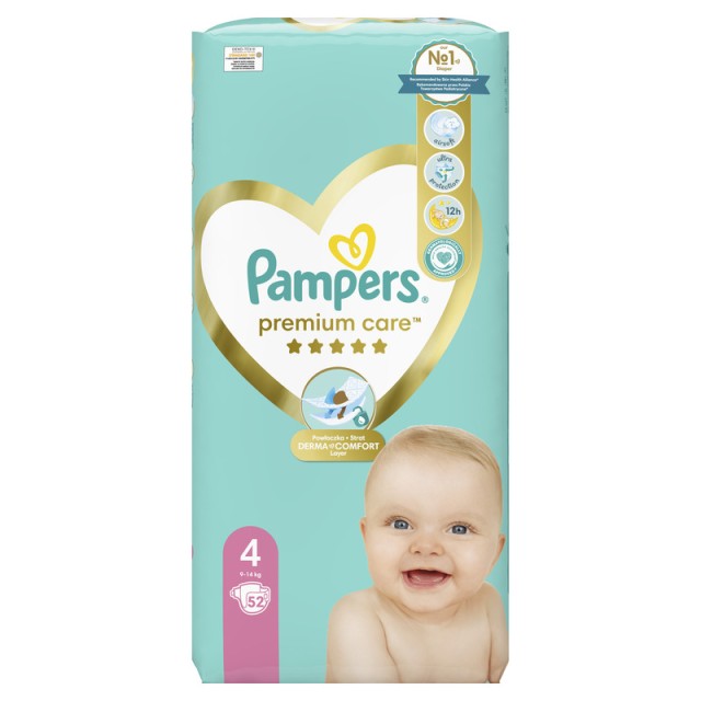 PAMPERS PELENE PREMIUM CARE 4 MAXI (52 KOMADA)