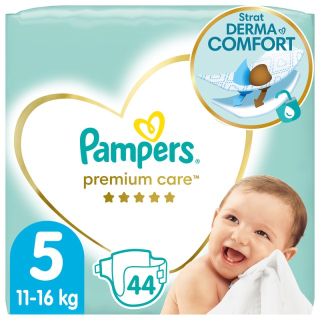 PAMPERS PELENE PREMIUM CARE 5 JUNIOR (44 KOMADA)