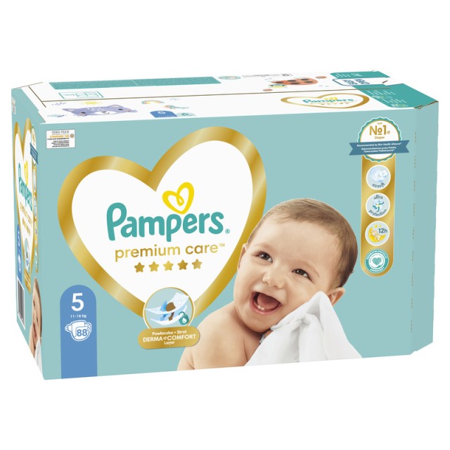 PAMPERS PELENE PREMIUM CARE 5 JUNIOR (88 KOMADA)