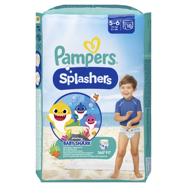 PAMPERS SPLASHERS 5-6 (10 KOMADA)