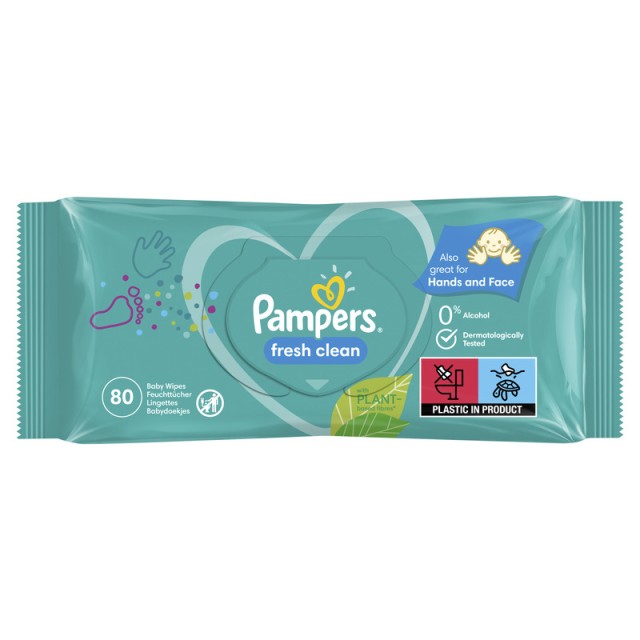 PAMPERS VLAŽNE MARAMICE FRESH CLEAN (80 KOMADA)