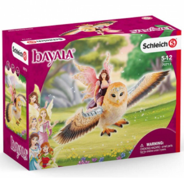 SCHLEICH ELF NA MAGIČNOJ SOVI OD GLITERA 70713