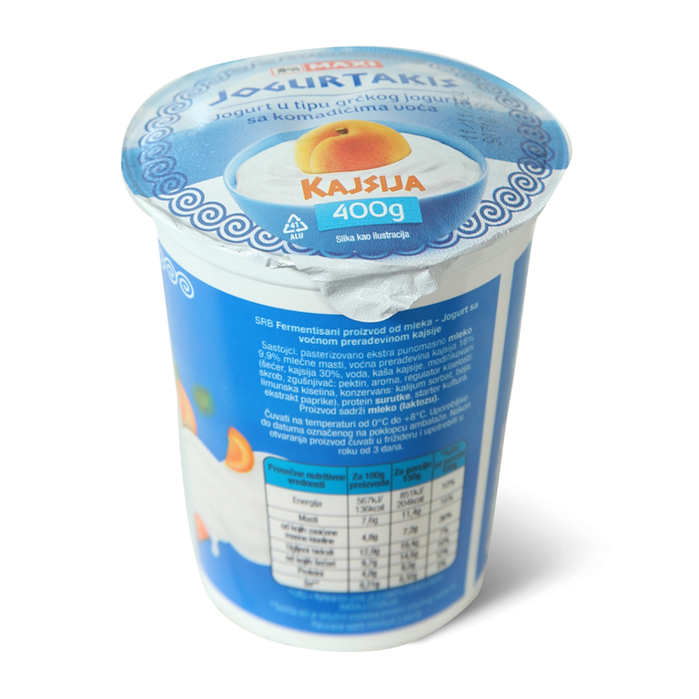 Grcki jogurt kajsija Maxi 400g