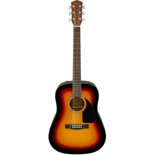 Fender CD60 DREAD V3 DS SB WN Akustična neozvučena drednaught gitara Sunburst boja