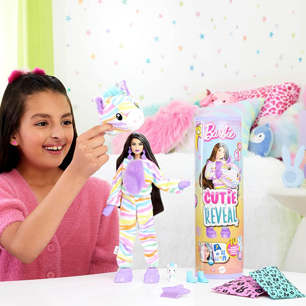 Barbie Cutie reveal Zebra HRK39 Mattel 1100034588