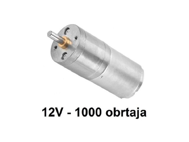 Elektromotor sa reduktorom - 12V - 1000RPM