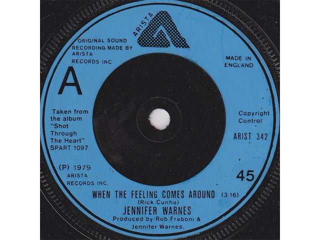 Jennifer Warnes – When The Feeling Comes Around 7` SING