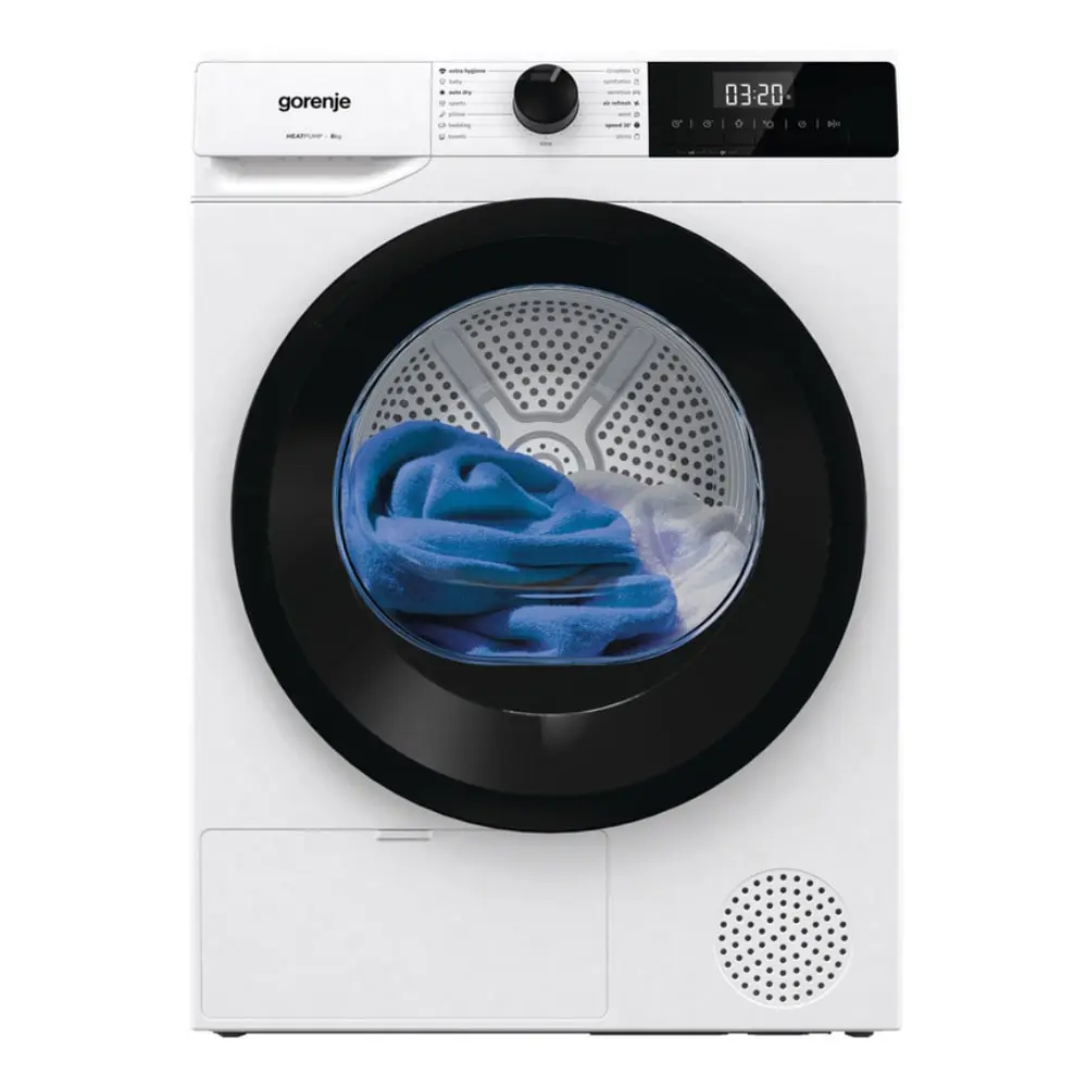 GORENJE Mašina za sušenje veša DHNE82, 8 kg, Bela