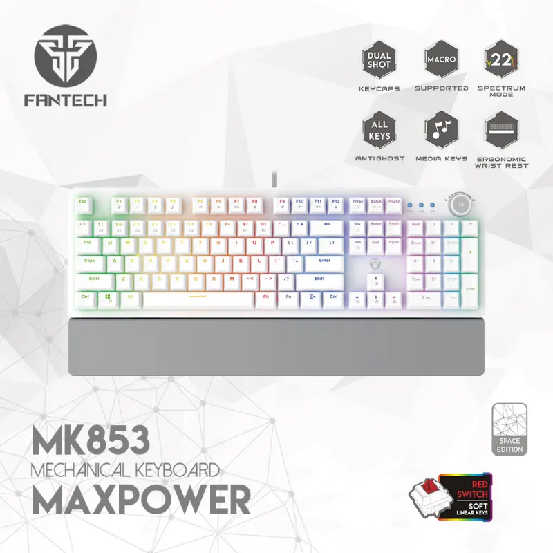 Tastatura mehanička Gaming Fantech MK853 RGB Maxpower Space Edition (Red switch)