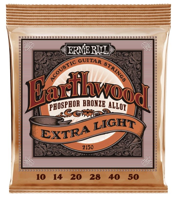 Ernie Ball 2150 Extra Light EARTHWOOD Phospor Bronze 10-50