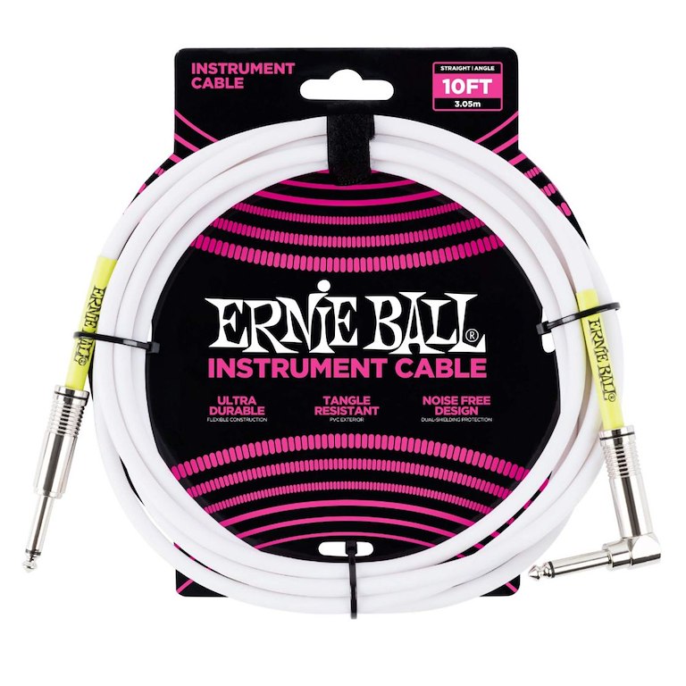 Ernie Ball 6049 10' Straight/Angle Instrument Cable