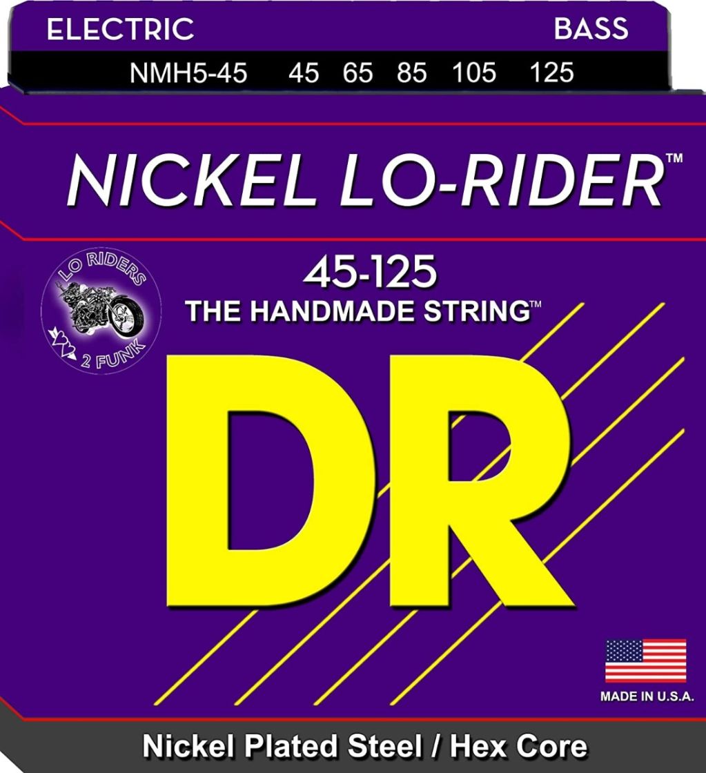 DR Strings Nickel Lo-Rider Medium NMH5-45