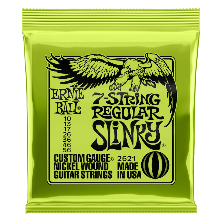 Ernie Ball 2621 Regular Slinky 7-String Nickel Wound