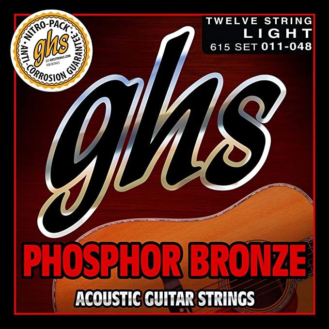 GHS 615 set Ph Bronze 12string Light 011-048