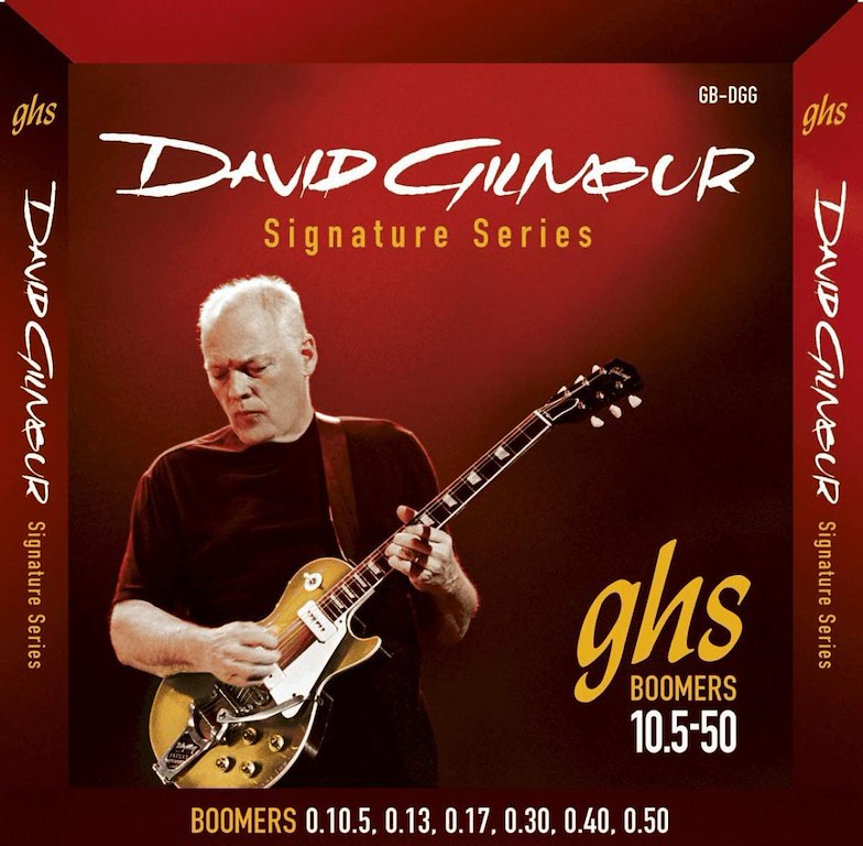 GHS GB-DGG set - David Gilmour Sig, Red