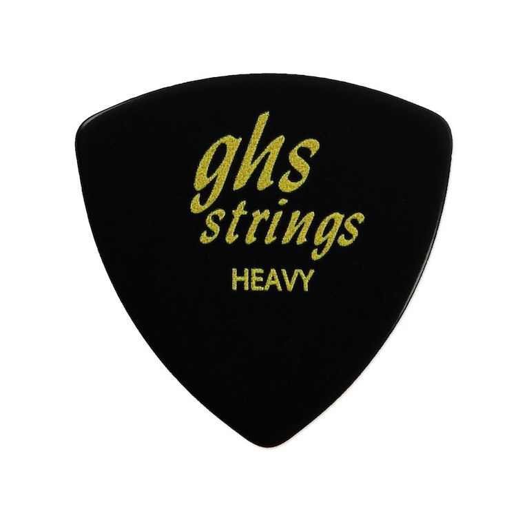 GHS A58 H STYLE GUITAR PICKS - Black - Heavy Gauge