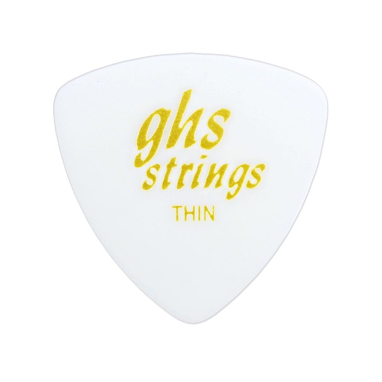 GHS A56 H STYLE GUITAR PICKS - White - Thin Gauge