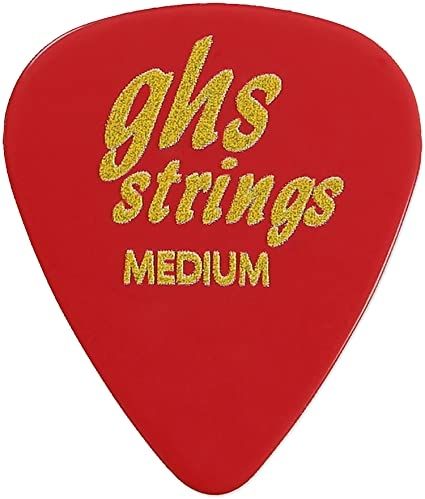 GHS A54 G STYLE GUITAR PICKS - Red - Medium Gauge