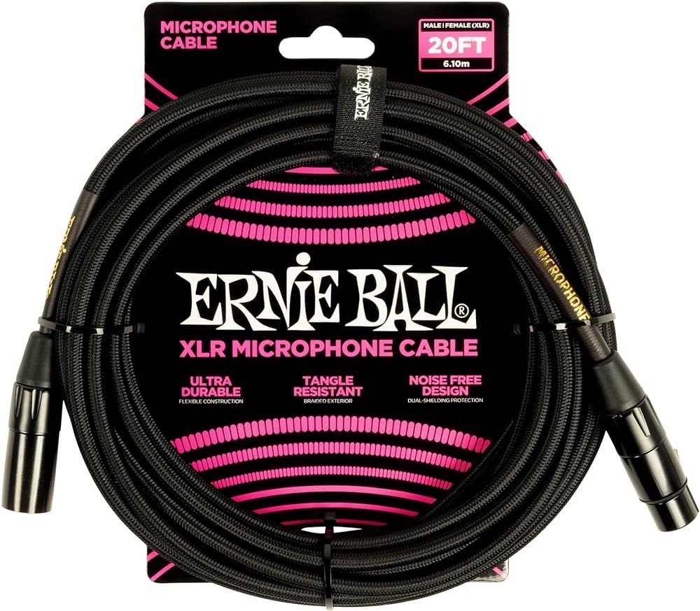 Ernie Ball P06392 20' Braided XLR Mikrofonski kabl