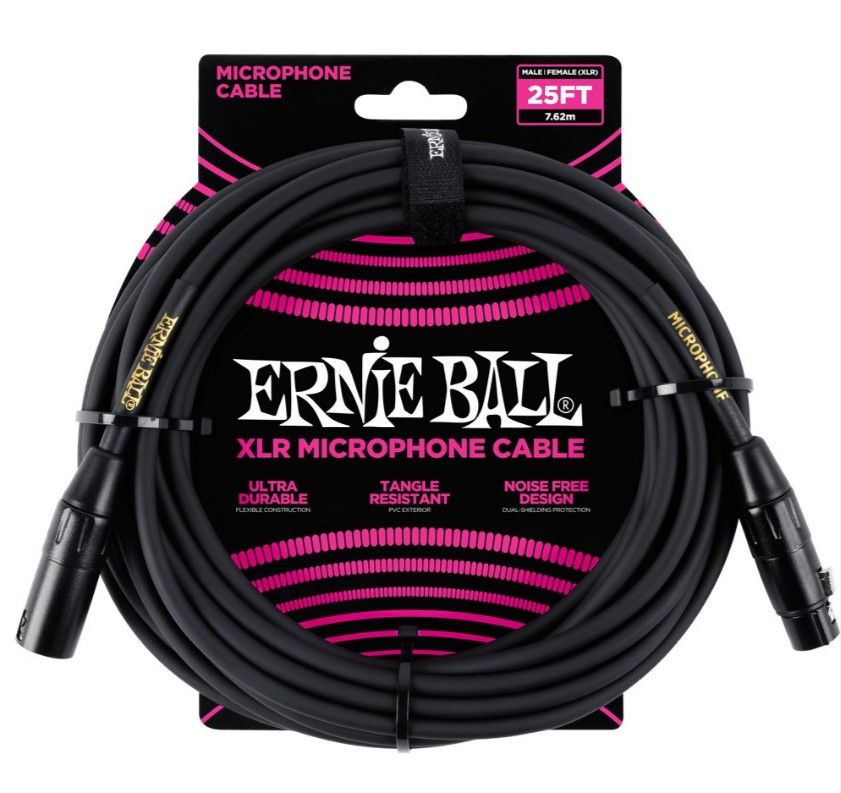 Ernie Ball 6073 25' XLR Mikrofonski kabl