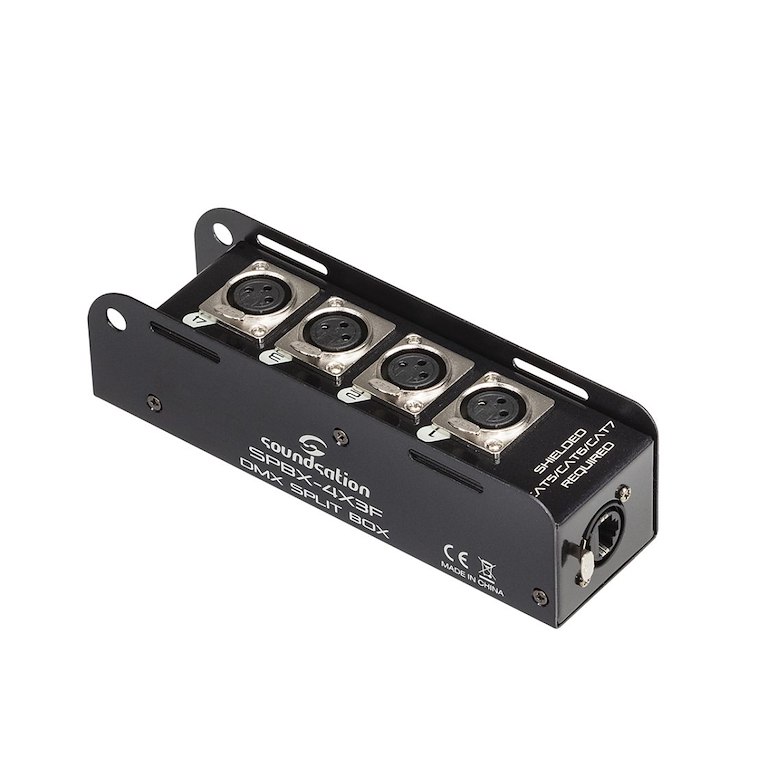 RJ45 DMX Split Box SPBX-4X3F